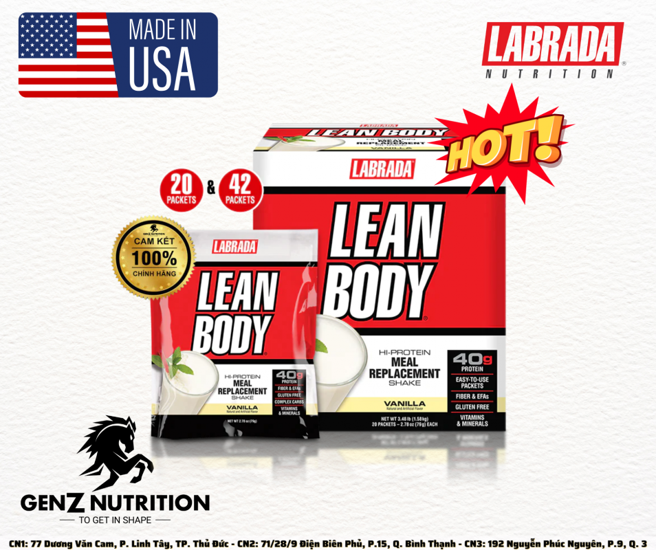 LeanBody Labrada bữa ăn thay thế thông minh - GENZ NUTRITION