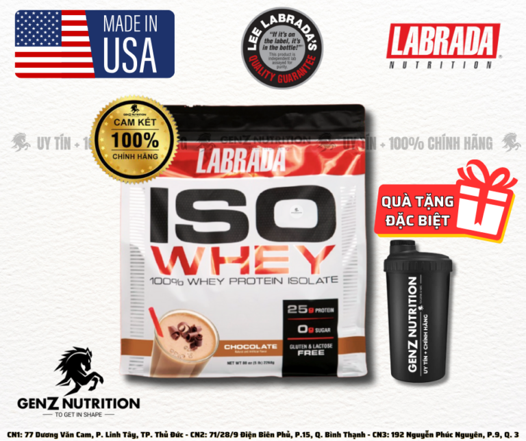 ISO Whey LABRADA - 100% Whey Protein Isolate Thượng Phẩm
