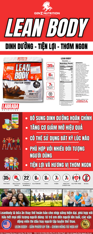 Labrada LeanBody Bữa Ăn Thay Thế 30 Servings - GENZ NUTRITION