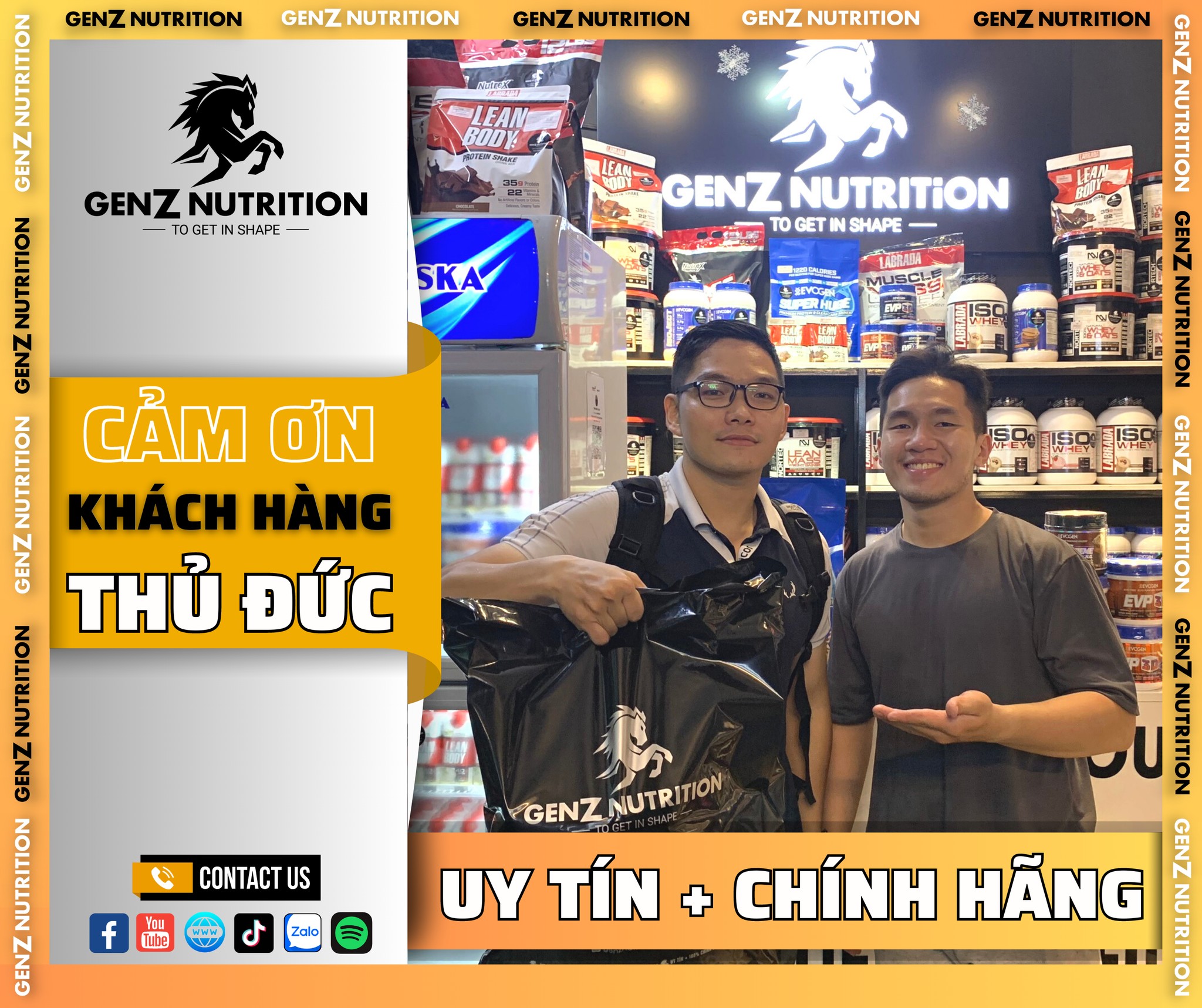 GENZ NUTRITION - THƯƠNG HIỆU UY TÍN VÀ CHÍNH HÃNG - GENZ NUTRITION