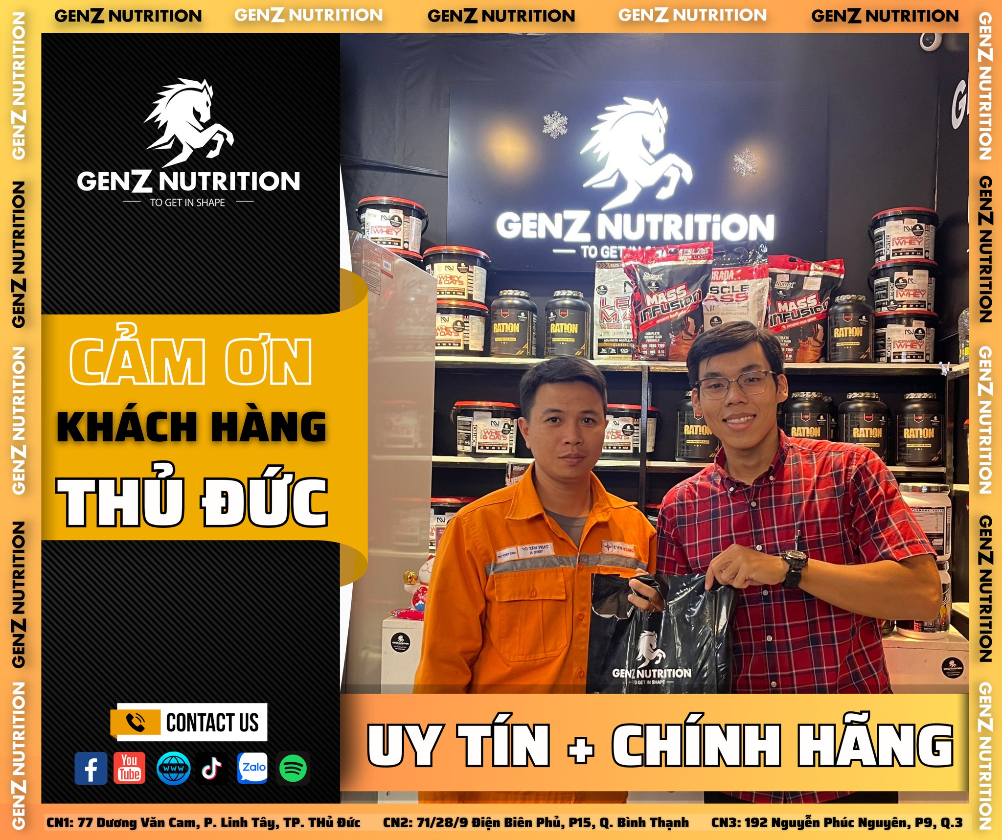 GENZ NUTRITION - THƯƠNG HIỆU UY TÍN VÀ CHÍNH HÃNG - GENZ NUTRITION