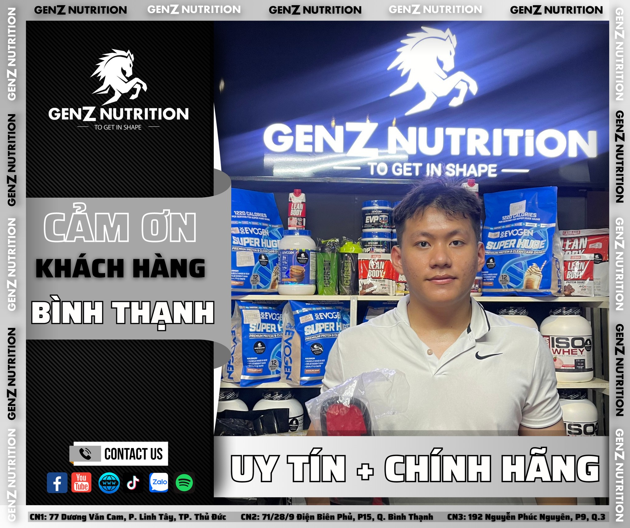 GENZ NUTRITION - THƯƠNG HIỆU UY TÍN VÀ CHÍNH HÃNG - GENZ NUTRITION