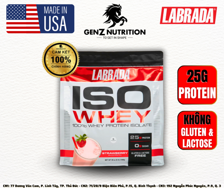 ISO Whey LABRADA - 100% Whey Protein Isolate Thượng Phẩm