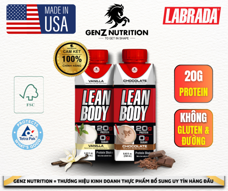 LEAN BODY RTD 20G - DINH DƯỠNG CHO MỌI NGƯỜI - GENZ NUTRITION