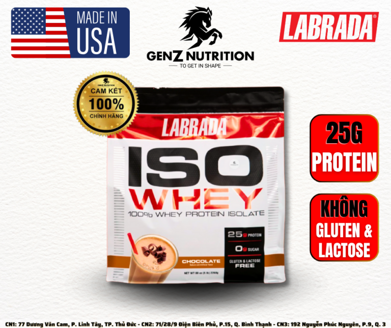 ISO Whey LABRADA - 100% Whey Protein Isolate Thượng Phẩm