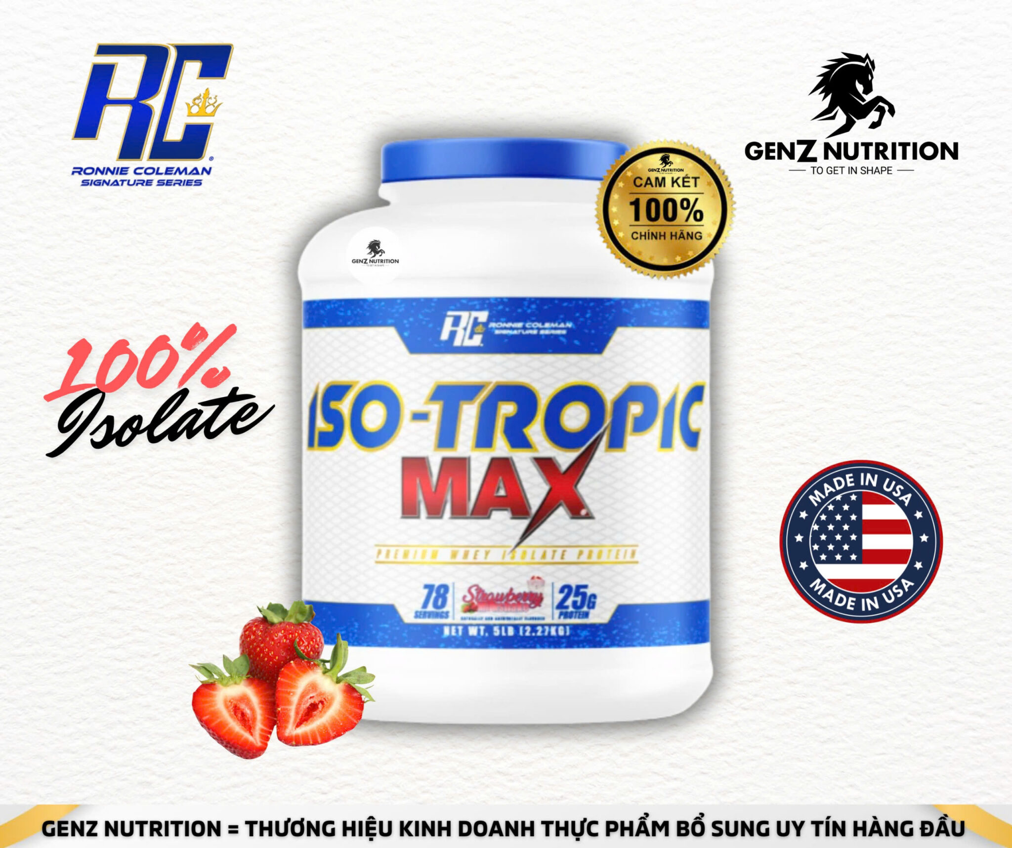 Isotropic Max - Whey Protein từ huyền thoại Ronnie Coleman - GENZ NUTRITION
